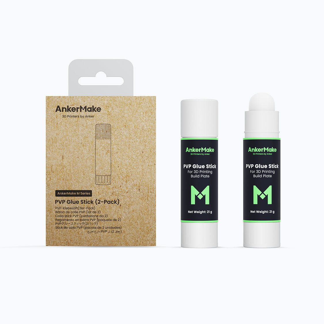 AnkerMake PVP Glue Stick - 2-pack – schnell geliefert – 3ddruckboss